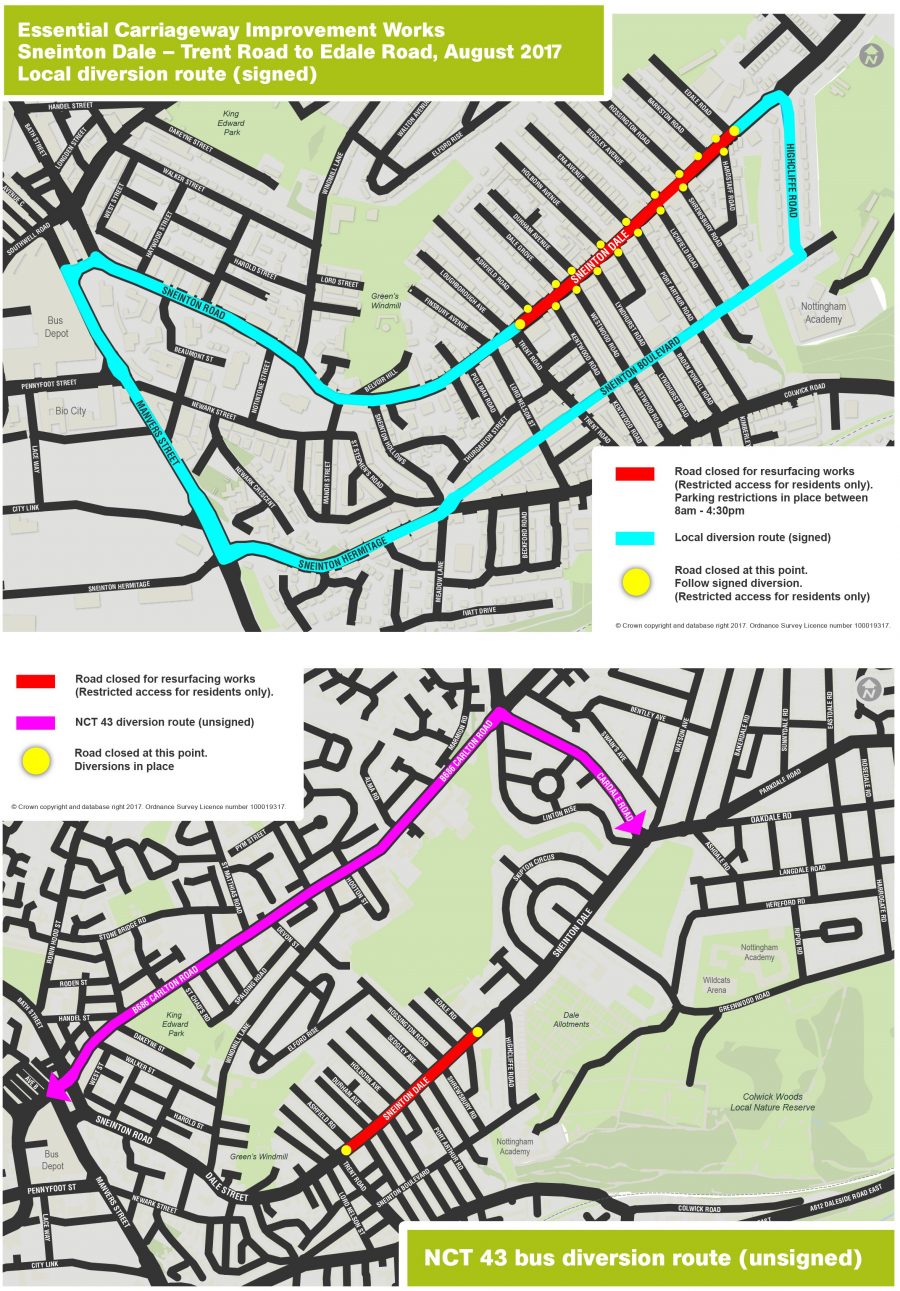 Sneinton Dale set for essential road resurfacing – My Nottingham News