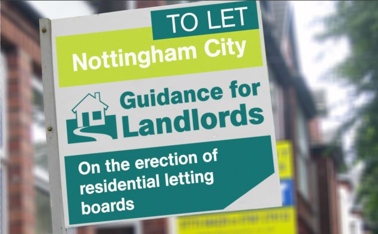 Unsightly Letting Board controls set to continue in Nottingham ...