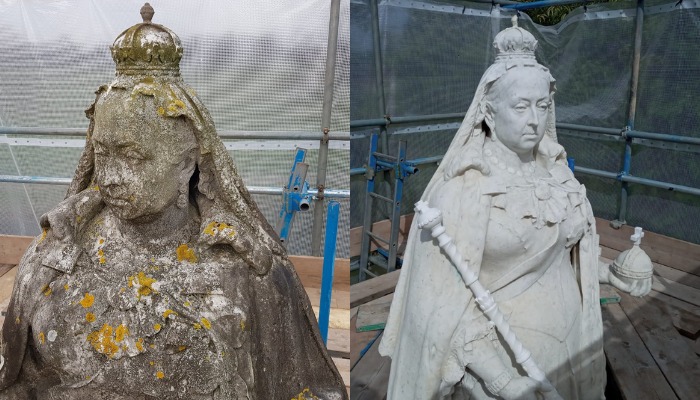 Official unveiling of restored Queen Victoria Statue at Victoria ...