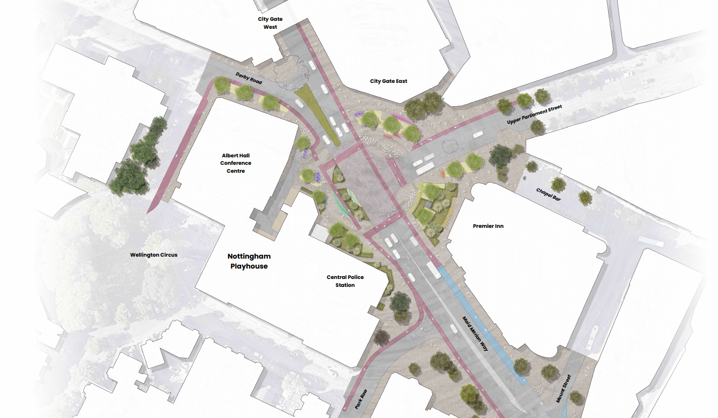 Consultation launched on improving the road layout of Maid Marian Way ...